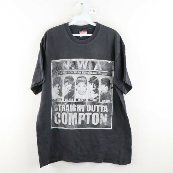 Vintage | Shirts | Vintage Streetwear Thrashed Nwa Rap Tshirt | Poshmark